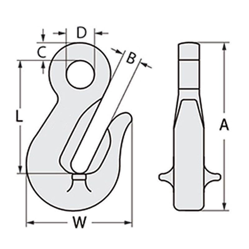 G80 Eye Grab Hook - Handling Equipment Canterbury