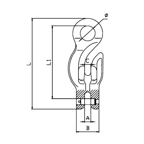 G100 Inline Eye Grab Hook - Handling Equipment Canterbury