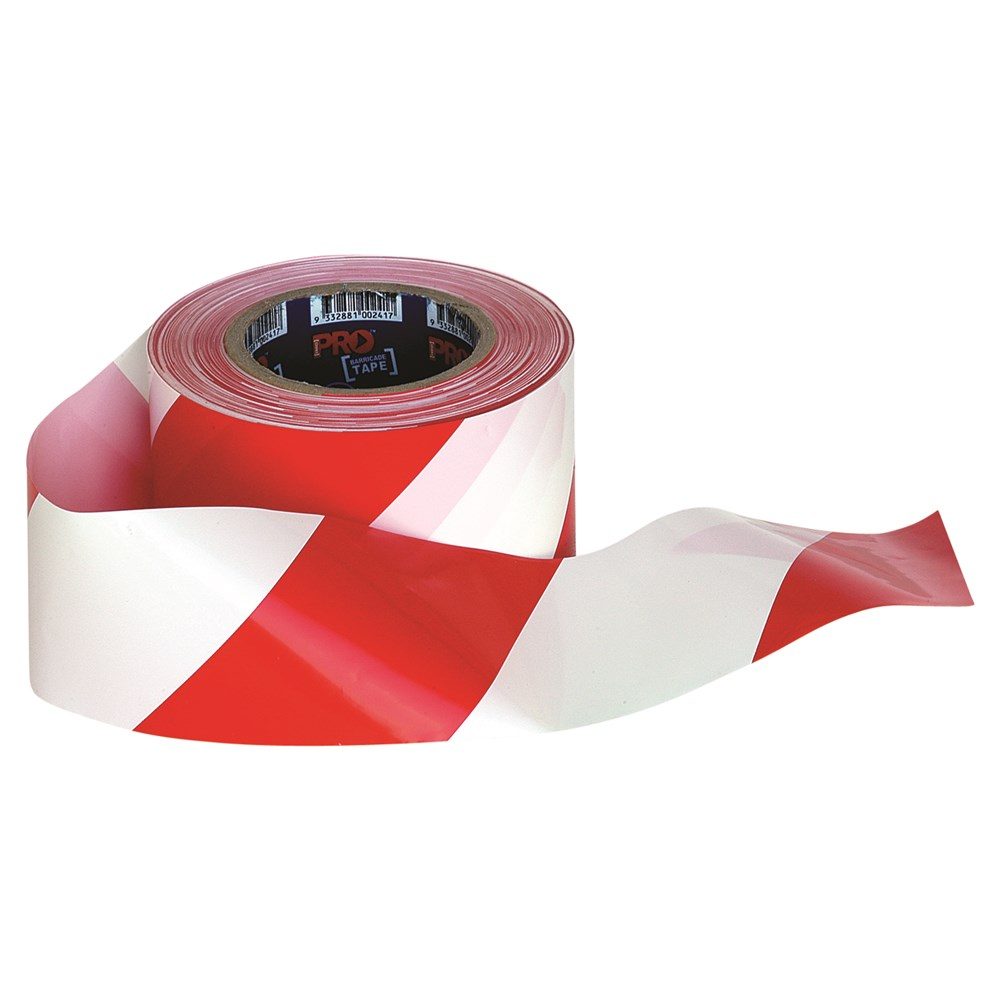 ProChoice® Barricade Tape - 100m x 75mm Red & White - Handling ...