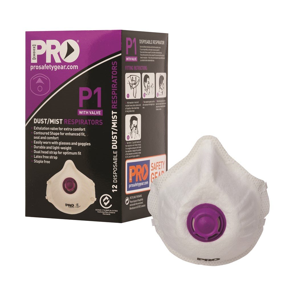 ProChoice® Dust Masks P1+Valve - Handling Equipment Canterbury