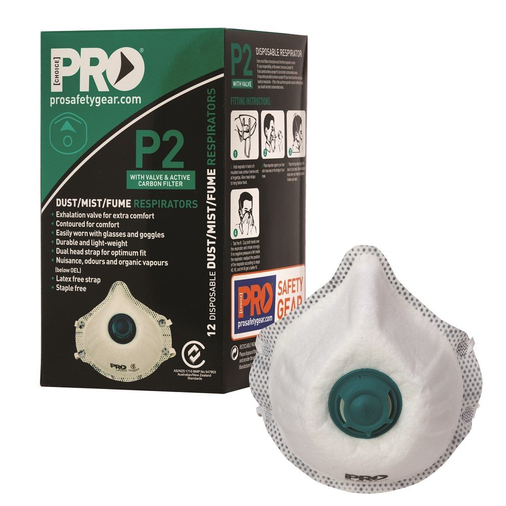 ProChoice® Dust Masks P2+Valve+Carbon - Handling Equipment Canterbury