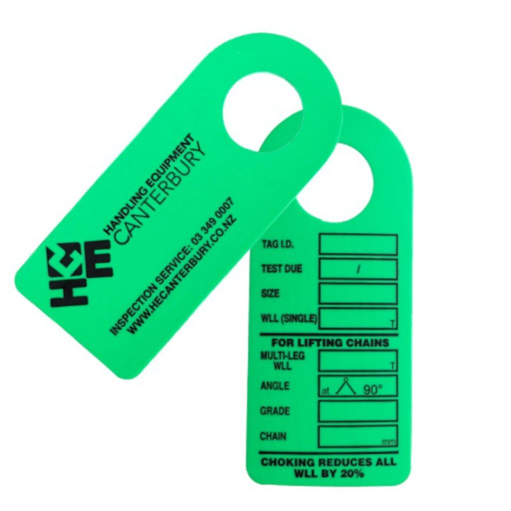 Compliance Tag - Rubber Tag - Handling Equipment Canterbury
