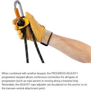 Petzl Progress Adjust-I progression lanyard - 1m Single Adjustable ...