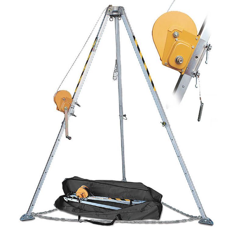 ZERO Descend Aluminium tripod with winch - Handling Equipment Canterbury