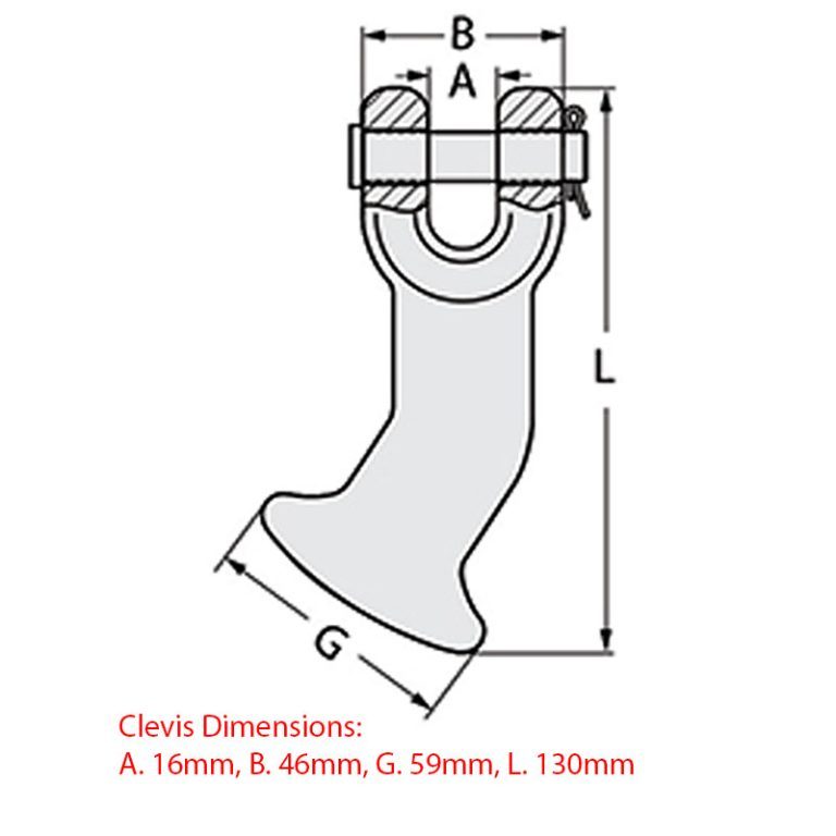 Elephant Foot Clevis 5T - Handling Equipment Canterbury