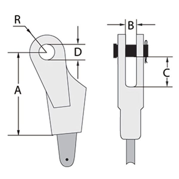 Wedge Socket Open Type - Handling Equipment Canterbury