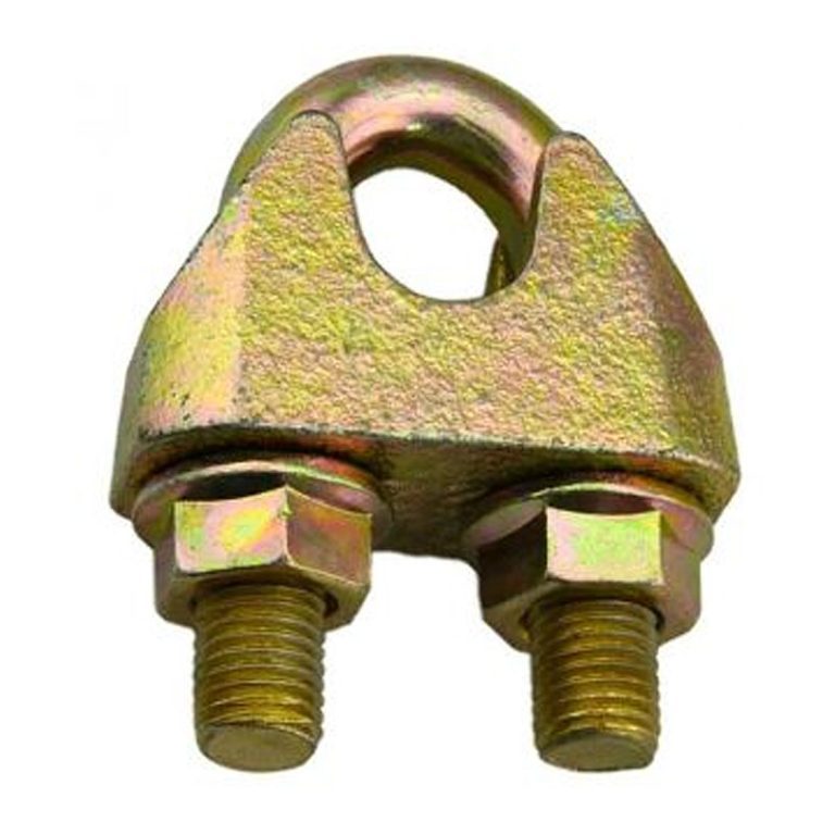 8mm Wire Rope Grip Din1142 Gold 300 Per Box - Handling Equipment Canterbury