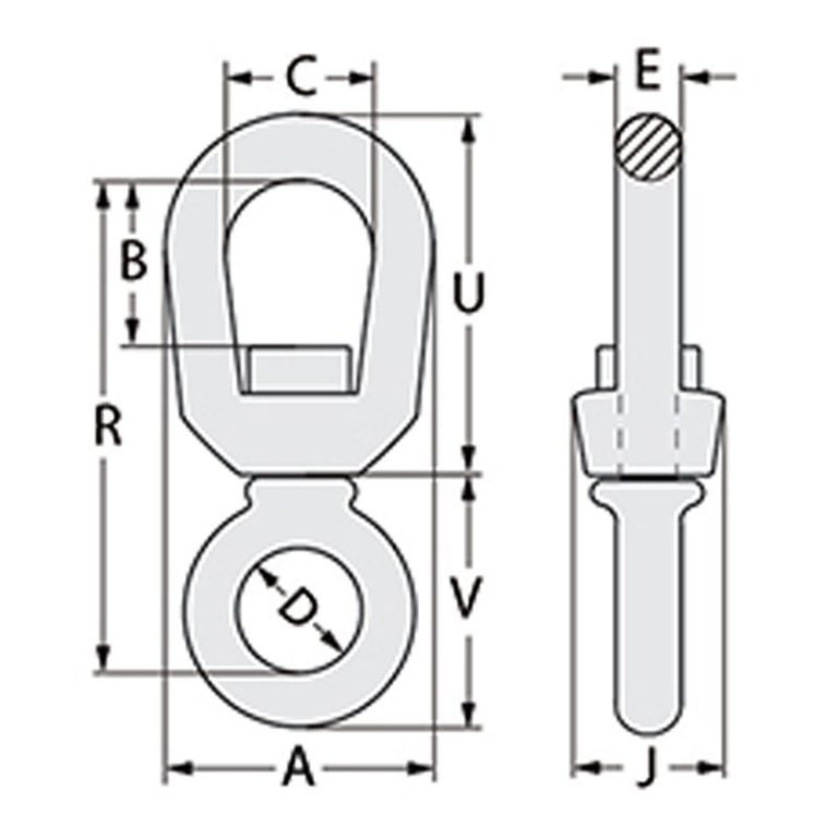 Lifting Swivel Eye/Bow - Handling Equipment Canterbury