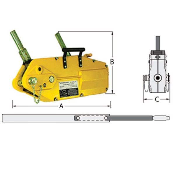 Austlift Wire Rope Hoist Aluminium C/W 20m Wire Rope - Handling ...