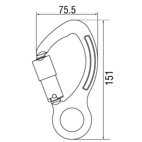 Austlift Aluminum Triple Action Snap Hook - Handling Equipment Canterbury