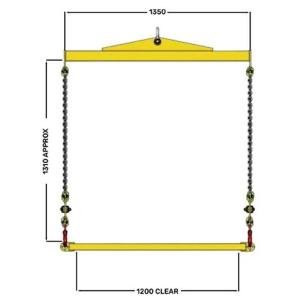 Spreader and Lifting Beam Kit (IBC & Pallet) - 2000KG - Handling ...